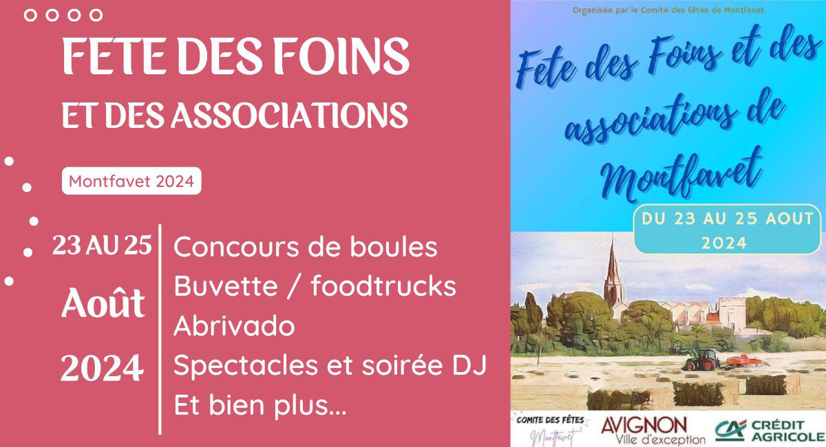 Fête des foins Montfavet : Toutes les informations